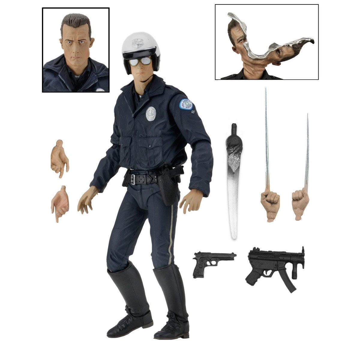 Terminator 2 - Figurine Ultimate T-1000 (Motorcycle Cop) 18 cm au ...
