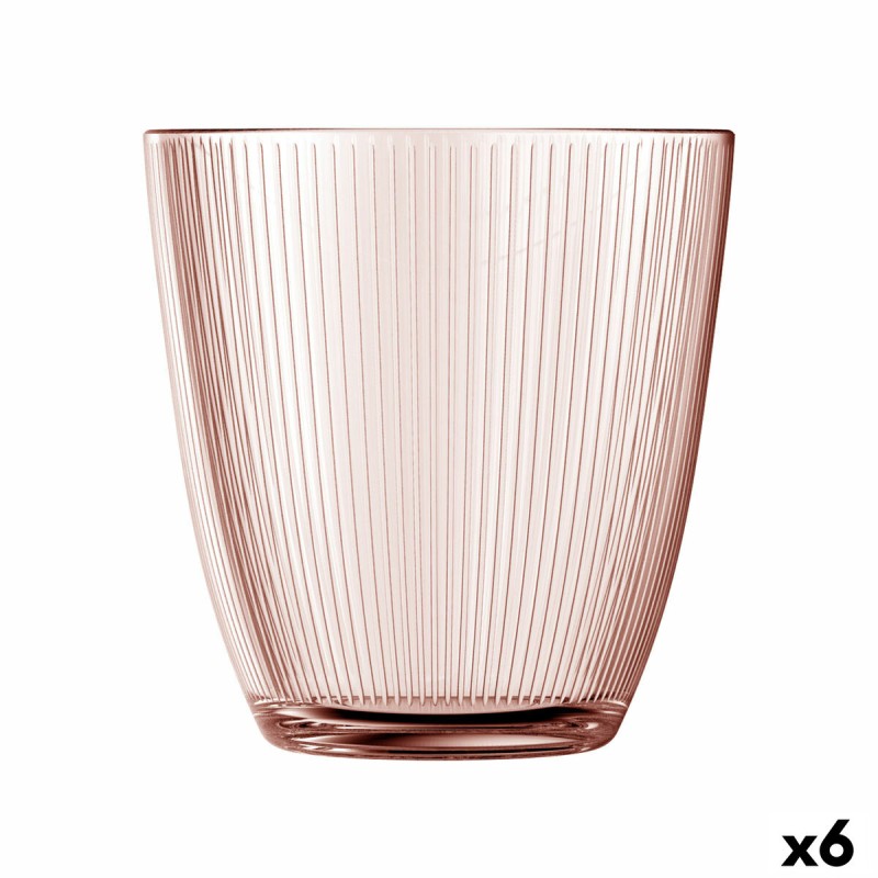 Verre Luminarc Concepto Stripy Rose verre (310 ml) (6 Unités) au ...