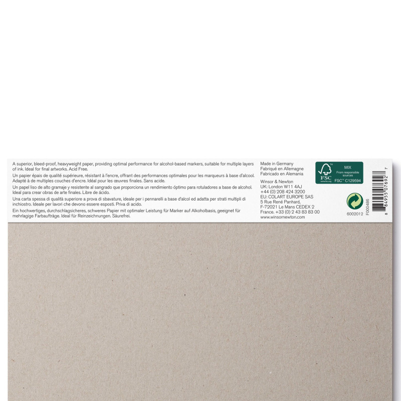 Bloc papier - Bleedproof - Pour marqueurs à base d'alcool - A3 - 160g ...
