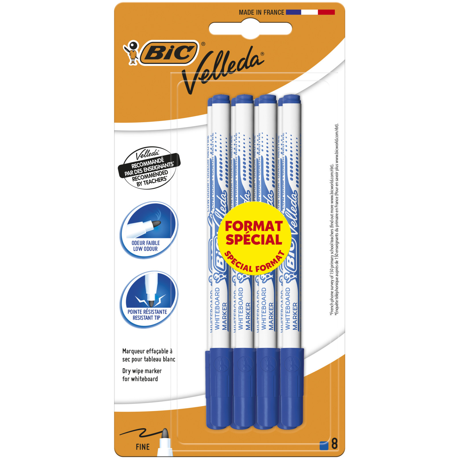 BIC Velleda 1721 Feutres pour Tableau Blanc Effaçables à Sec Pointe ...