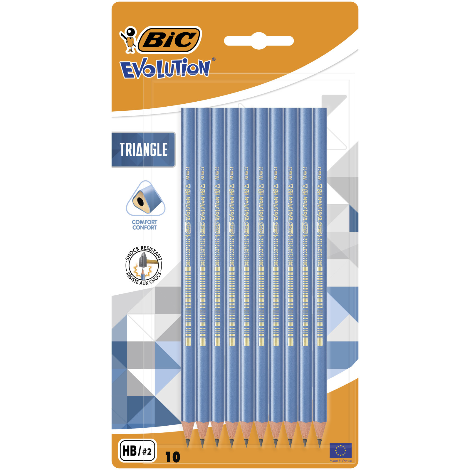 BIC Evolution Triangle Crayons à Papier Triangulaires - HB, Blister de 10 au meilleur prix | E ...