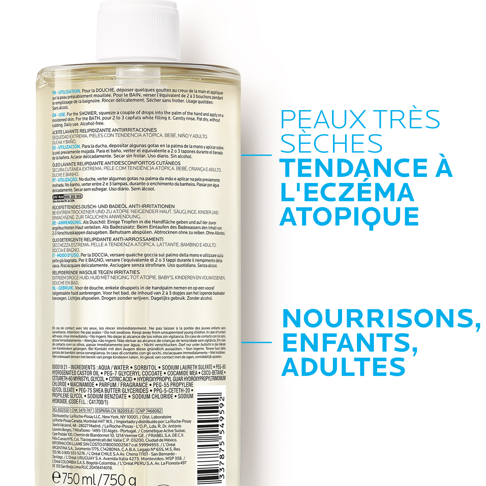 Lipikar huile lavante AP+ 400ml au meilleur prix | E.Leclerc