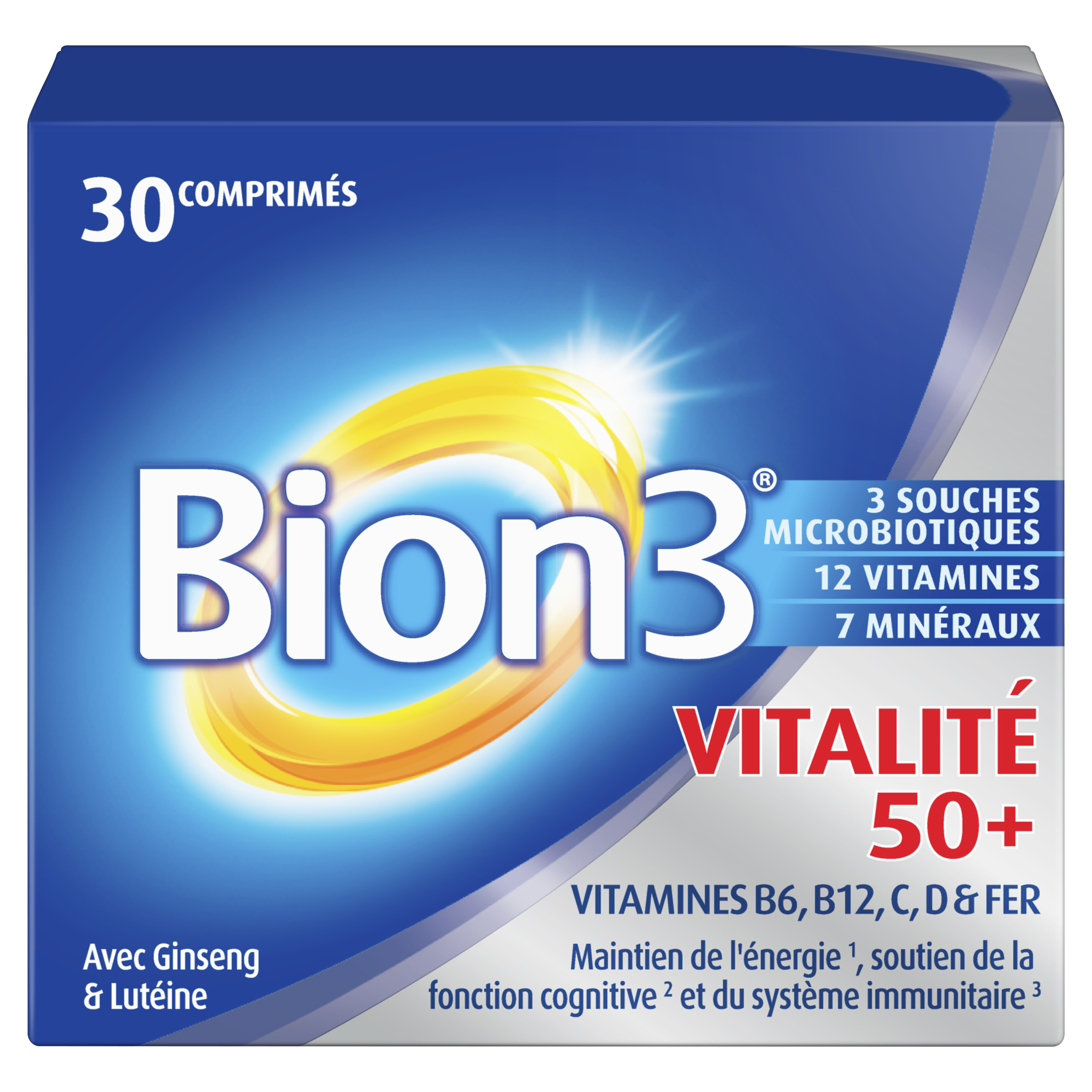 Bion 3 Vitalité 50+ 30 Comprimés au meilleur prix | E.Leclerc