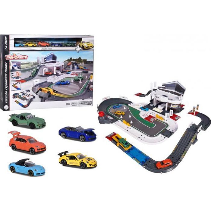 Majorette - Coffret Creatix . Centre Porsche 70 x 60 x 22 cm . Base et ...