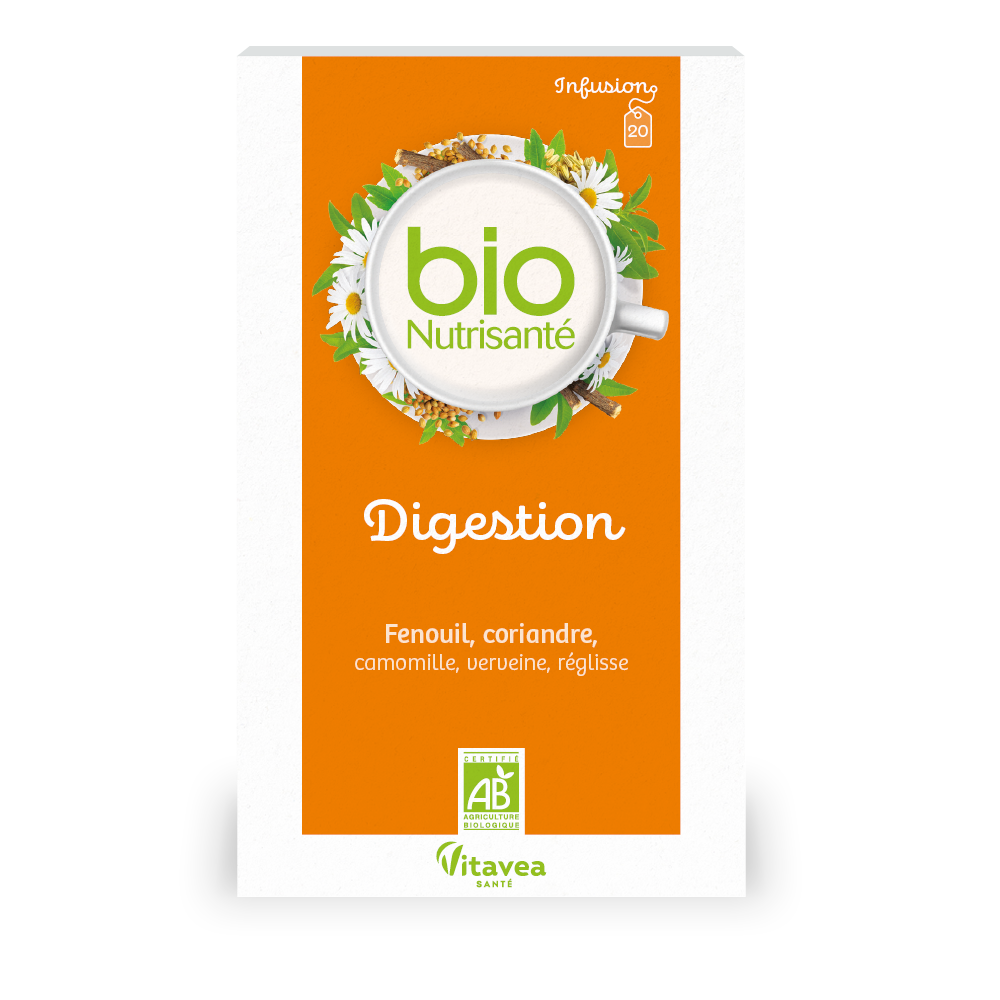 Infusion bio digestion 20 sachets au meilleur prix | E.Leclerc