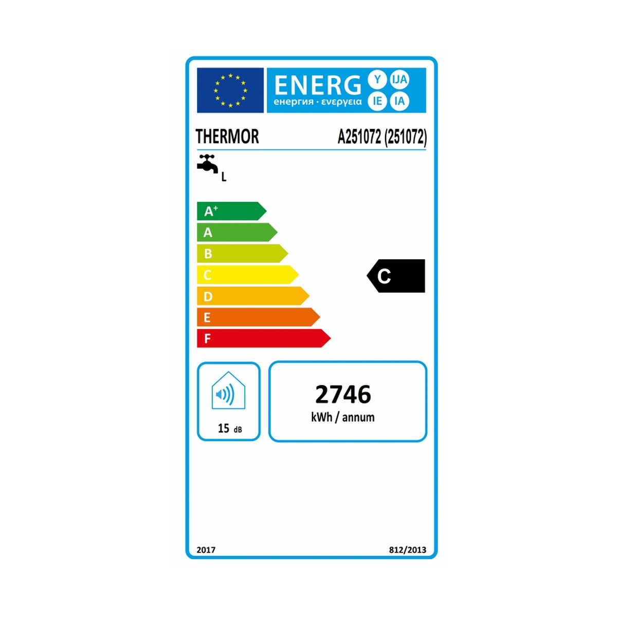 Chauffe-eau électrique 100l vertical duralis - 251072 - thermor au meilleur prix | E.Leclerc