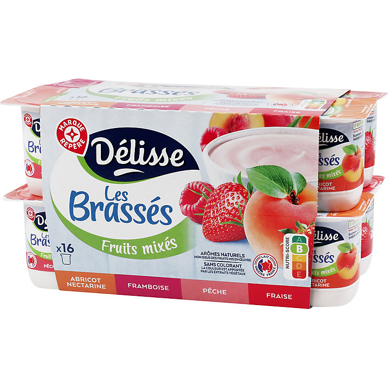 Yaourt brassé mixé aux fruits - 16 x 125 g - DELISSE au meilleur prix ...