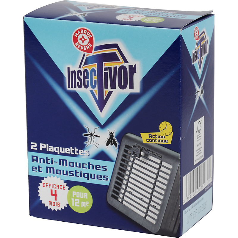 Plaquettes anti-mouches et moustiques X2 - INSECTIVOR au meilleur prix ...