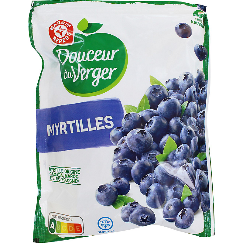 Myrtilles surgelées 650g - DOUCEUR DU VERGER au meilleur prix | E.Leclerc