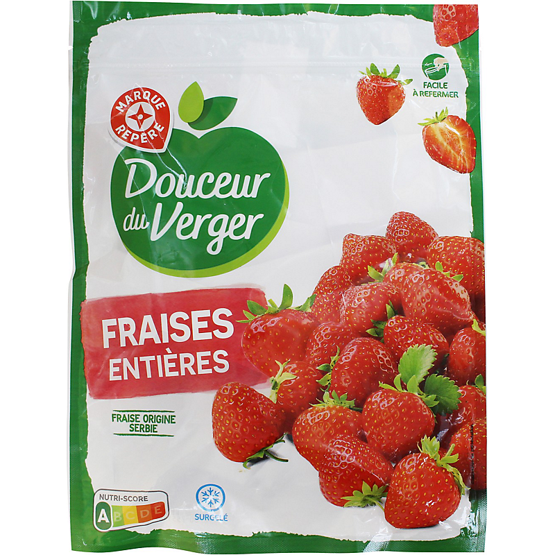 Fraises Entieres Surgelées - 650G - DOUCEUR DU VERGER au meilleur prix ...