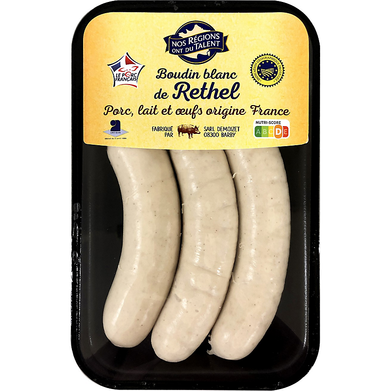 boudin blanc de Rethel I.G.P. - 350 g - NOS REGIONS ONT DU TALENT au ...