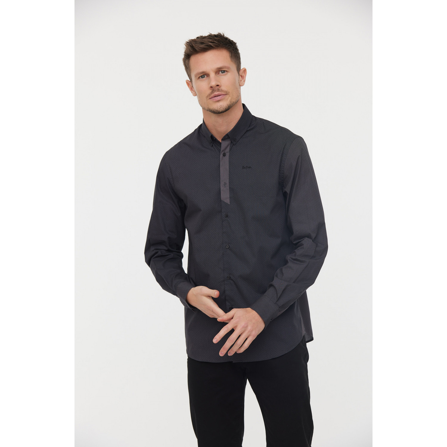 Lee Cooper - Chemise manches longues coton regular DINOZO au meilleur ...