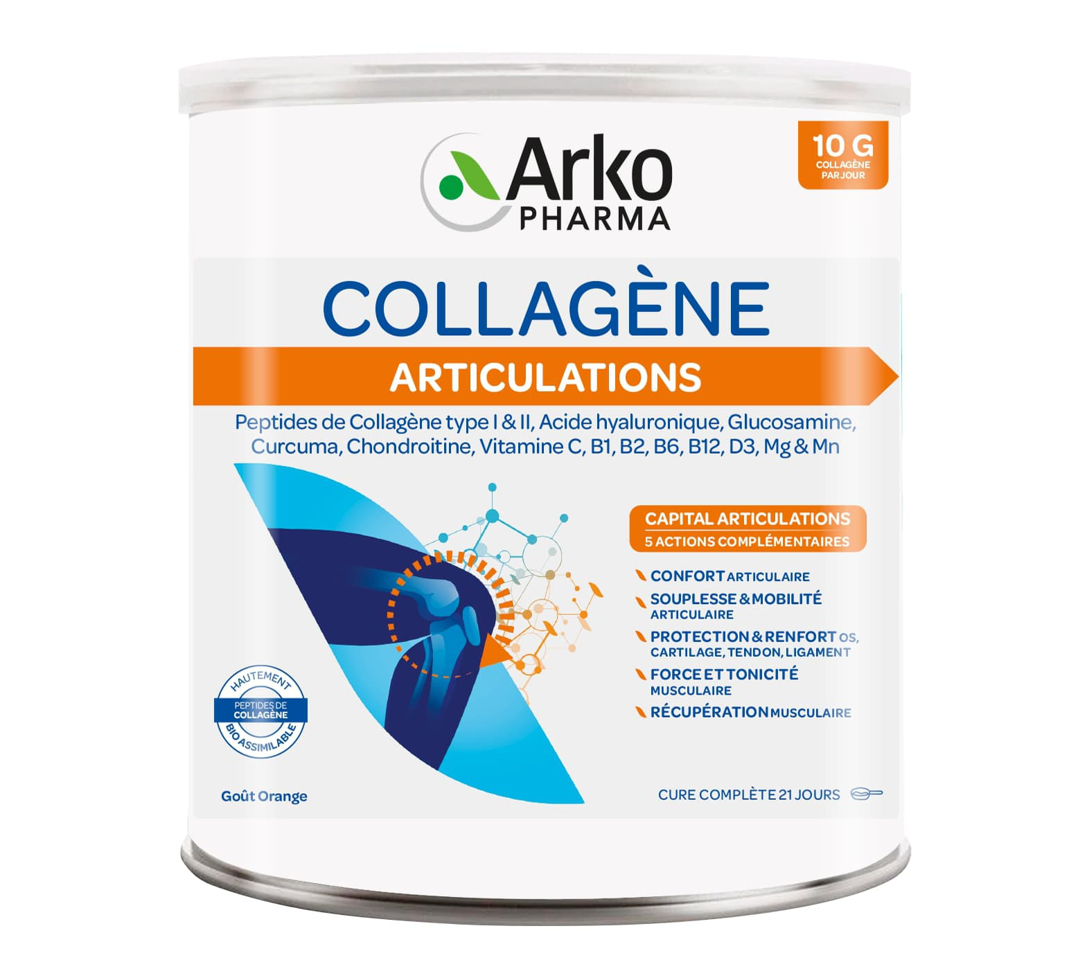 Arkopharma Collagène Articulations et Muscles Pot de 260g au meilleur prix | E.Leclerc