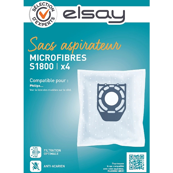 Sac aspirateur S1800 - Sélection d'Expert - Elsay au meilleur prix | E ...