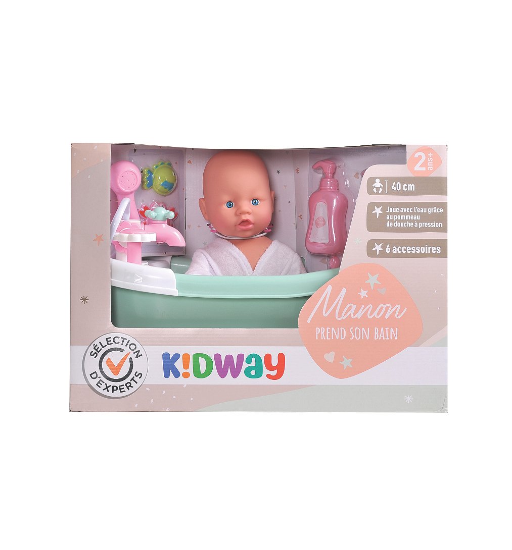KIDWAY - Manon prend son bain - Poupée - 2 ans et + au meilleur prix ...