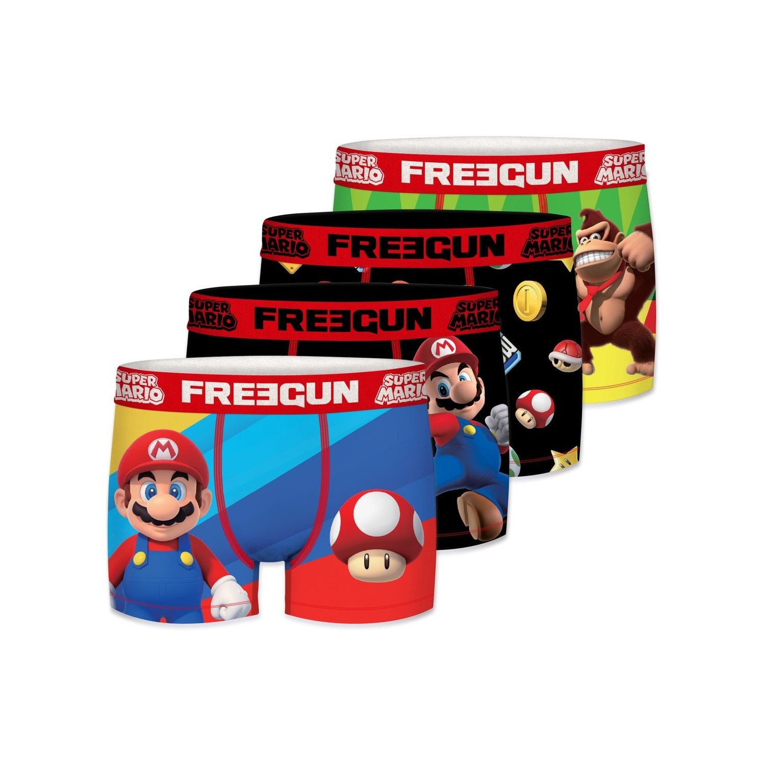 Lot de 4 boxers homme Super Mario Bros au meilleur prix | E.Leclerc