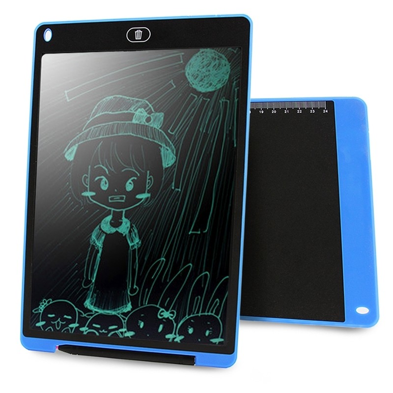 Tablette graphique bleu Portable 12 pouces LCD Écriture Dessin Graffiti ...