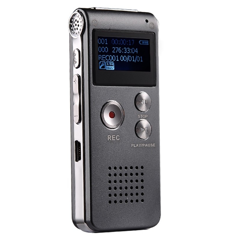 Dictaphone Professionnel USB 8GB Avec Enregistreur Vocal, Lecteur MP3 ...