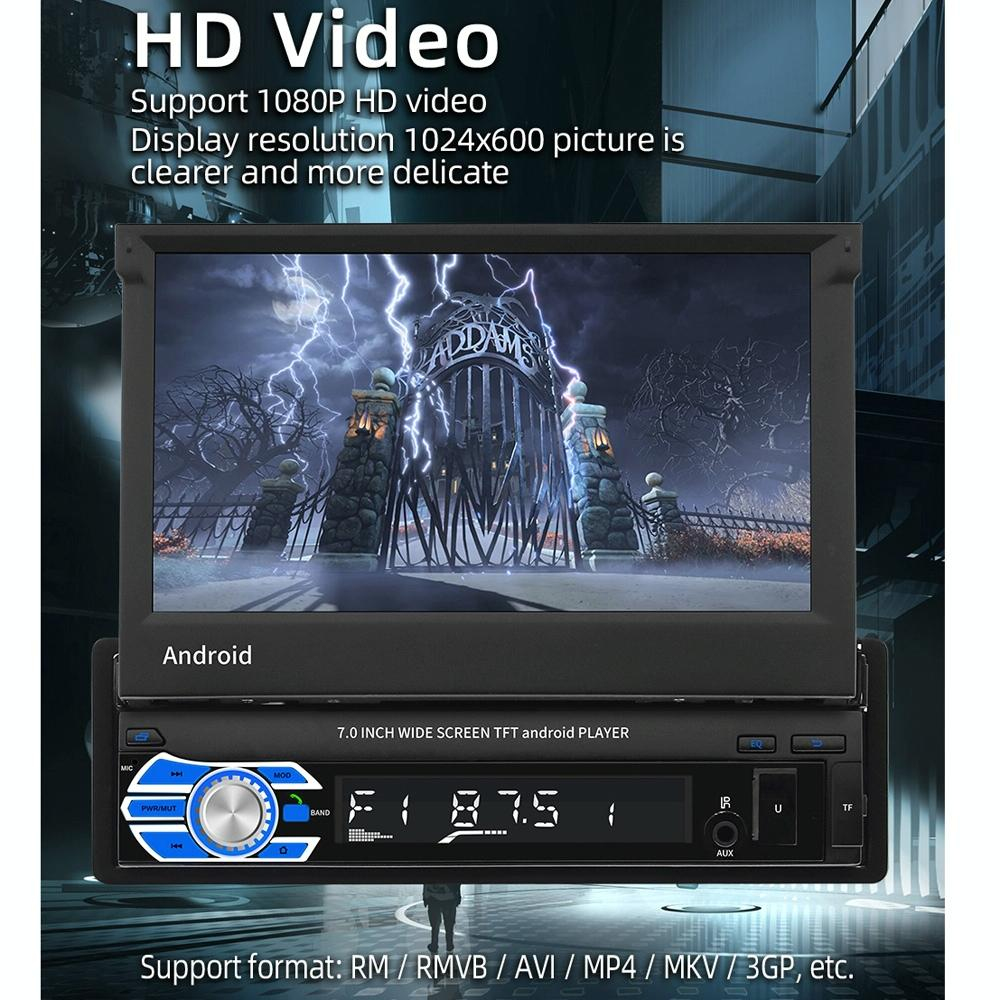 Autoradio Android 7 Pouces GPS Bluetooth Écran Tactile WiFi FM USB AUX ...