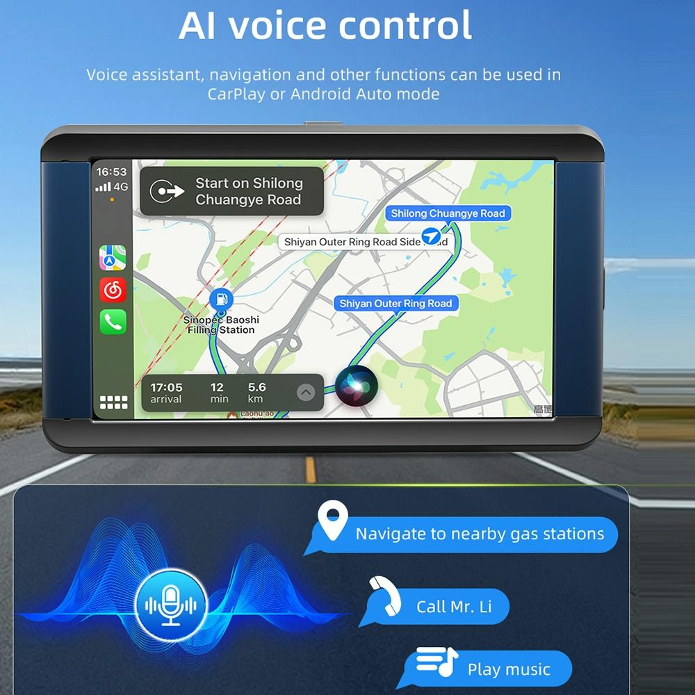 Autoradio 7 Pouces Écran Tactile Bluetooth CarPlay Android Auto ...
