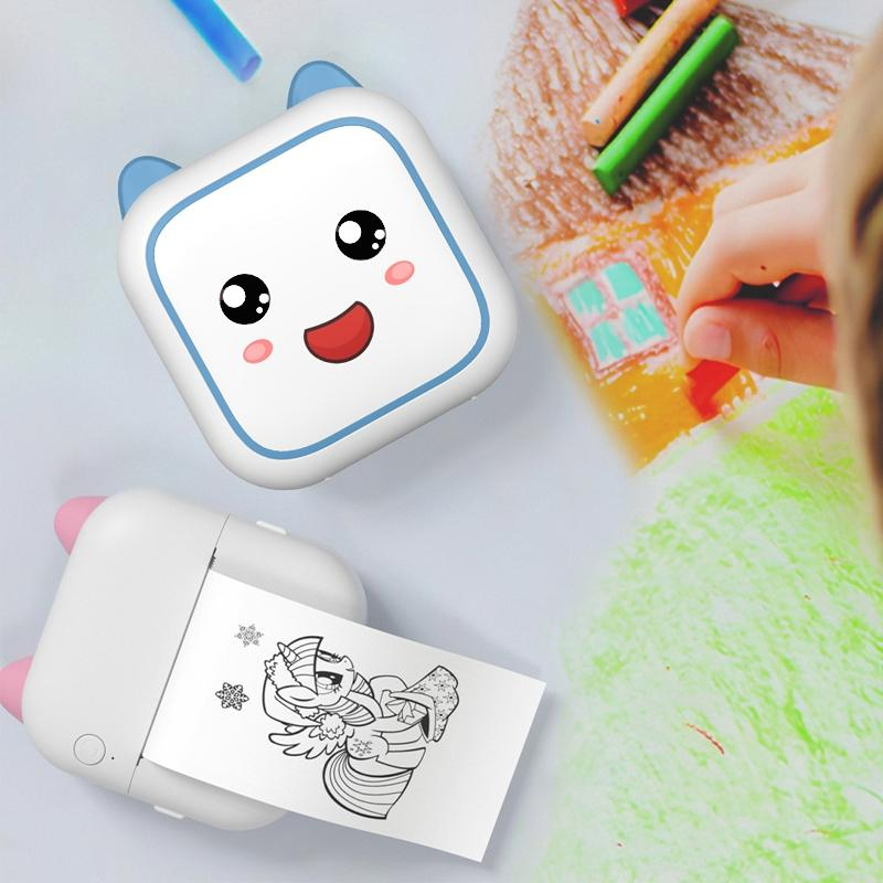 Mini Imprimante Portable Bluetooth Rose Haute Définition Avec Papier ...