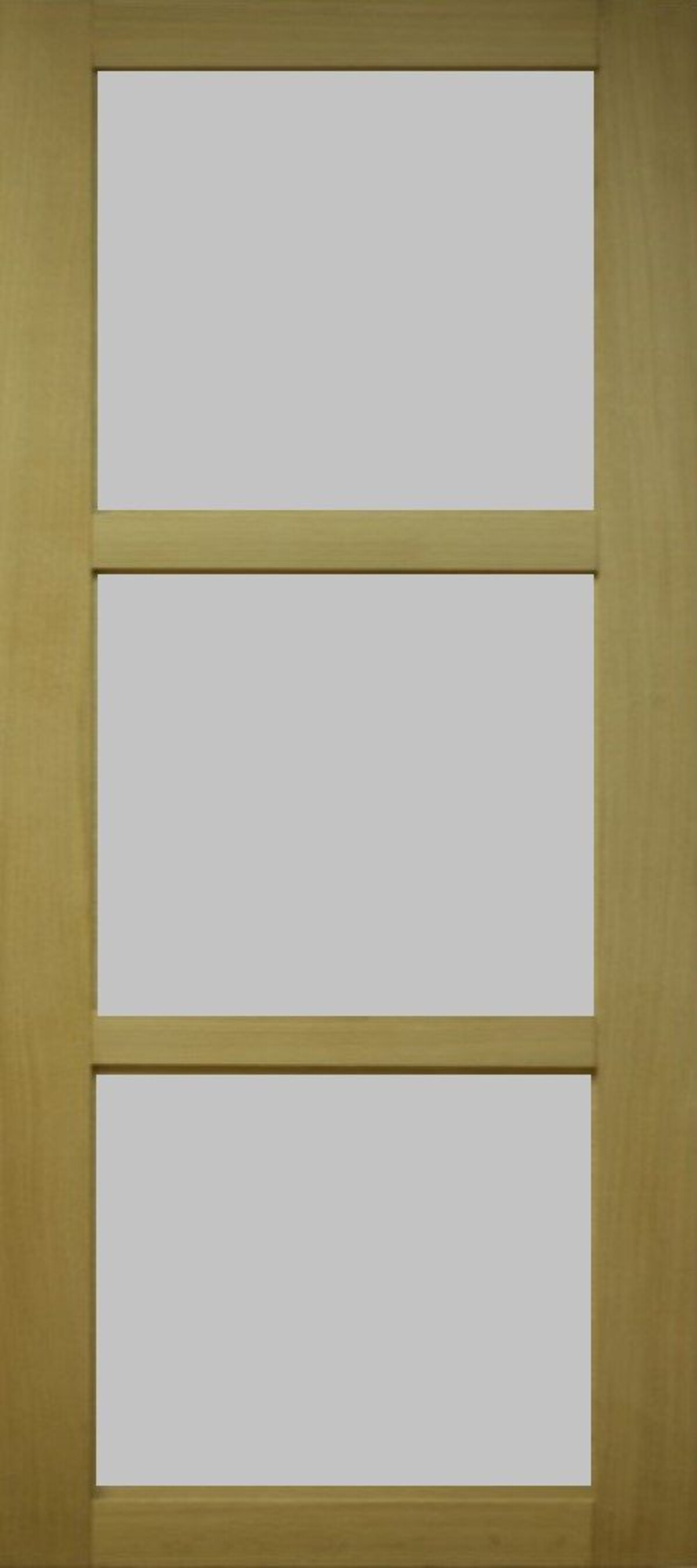 Porte Coulissante Ayous 3 Panneaux Gris Ral 7035 H204 X L73 + Rail Alu ...