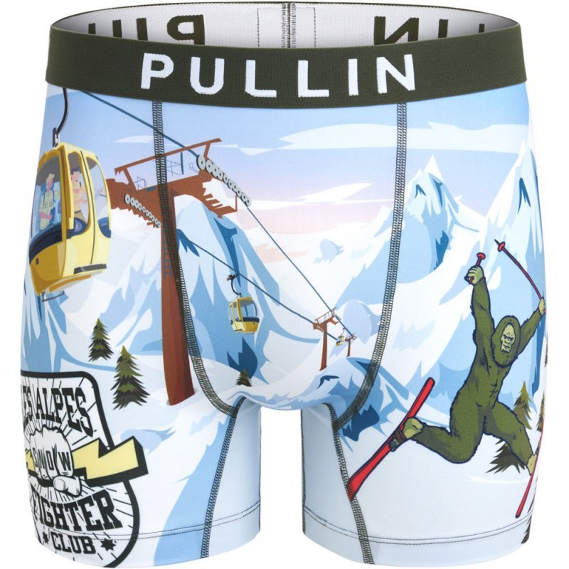 PULL IN Boxer Long Homme Microfibre BIGFOOT Blanc Ciel au meilleur prix ...