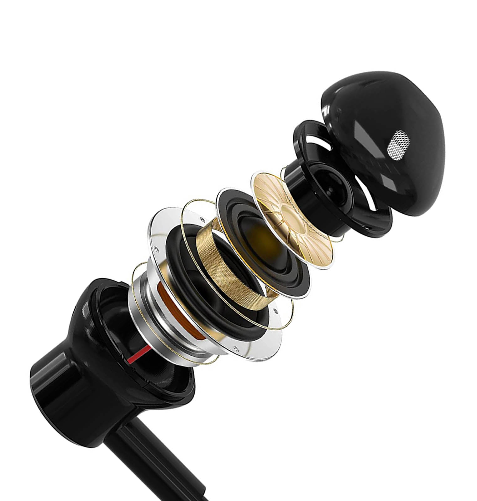 LinQ Écouteurs Filaires Jack 3.5mm Stéréo avec Micro et Boutons 1.2m ...