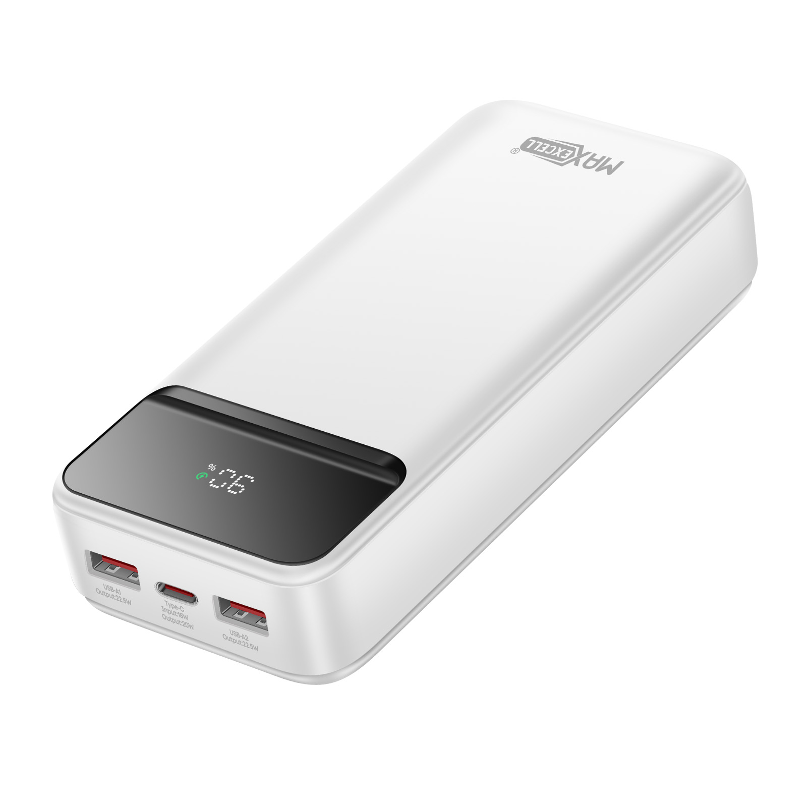 Max excell Batterie de Secours 20000mAh USB-C PD 20W / 2 USB 22.5W avec ...