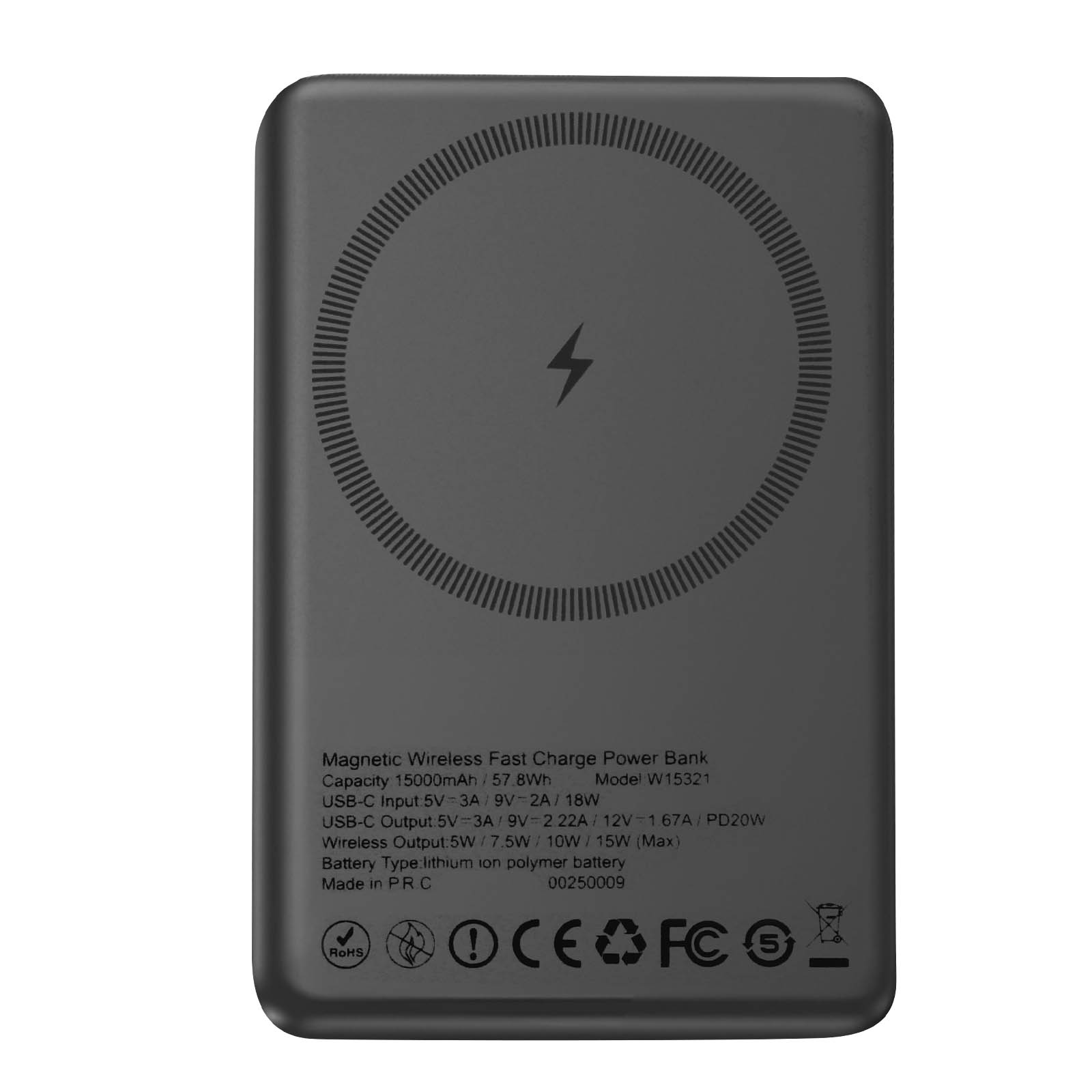 LinQ Power Bank USB-C Power Delivery 20W 15000mAh Compatible MagSafe ...