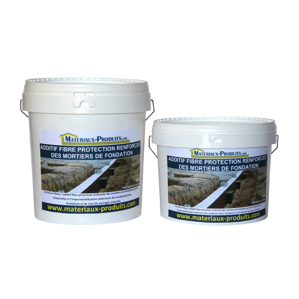 Additif fibre protection renforcée des mortiers de fondation Tonnelet de 30 L - MATPRO au ...