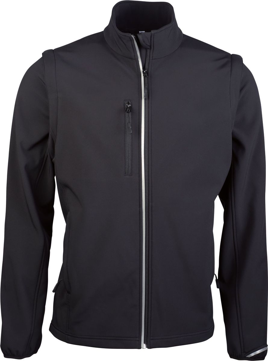 Veste softshell manches amovibles PA323 - noir - homme au meilleur prix | E.Leclerc