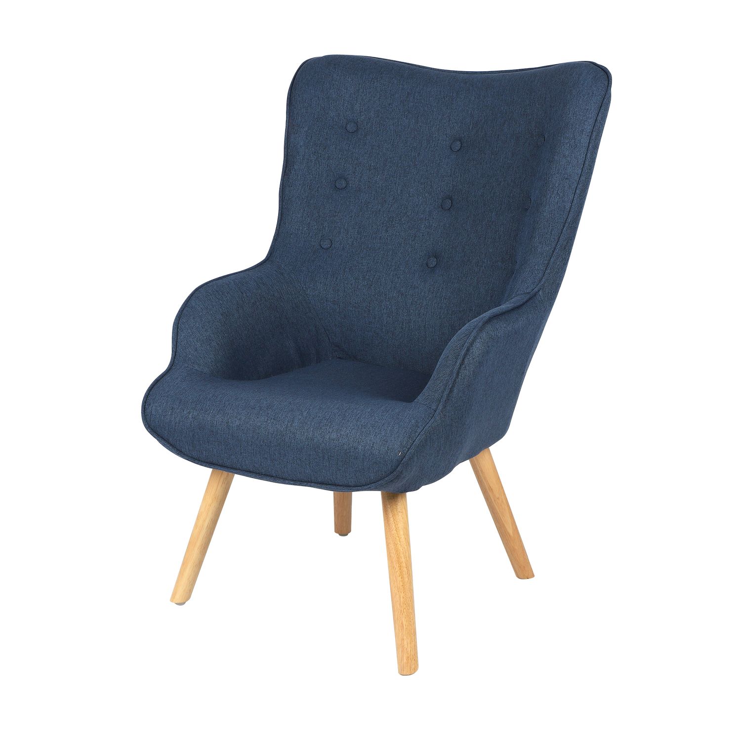 Fauteuil Noor avec pieds en bois au meilleur prix | E.Leclerc