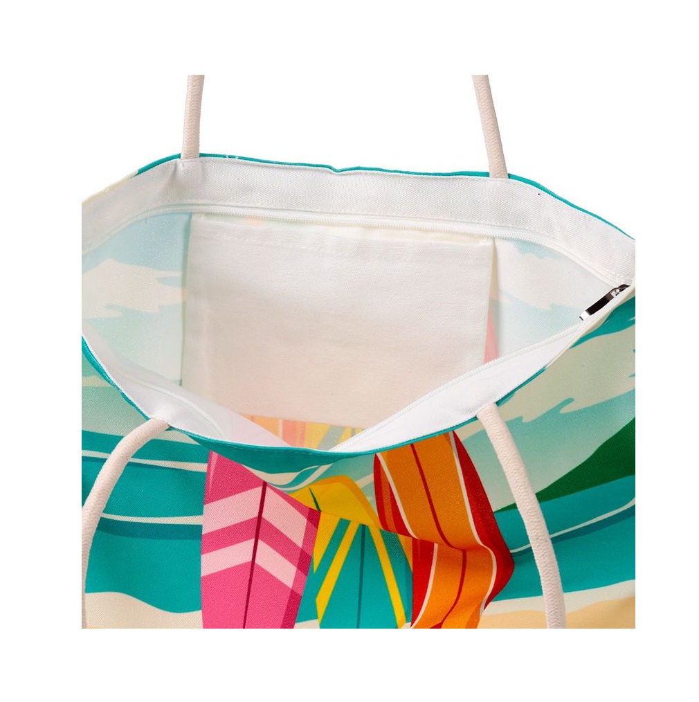 Sac de plage 41 x 55 cm Surf beach life au meilleur prix | E.Leclerc