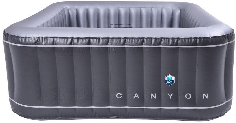 Spa Gonflable Aspen carré coloris Gris - 4 Places au meilleur prix | E ...