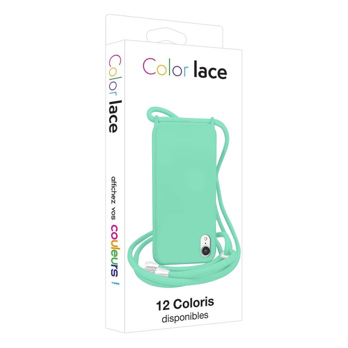 Moxie Coque pour iPhone XR en TPU Premium Color Lace avec Cordon Tour ...
