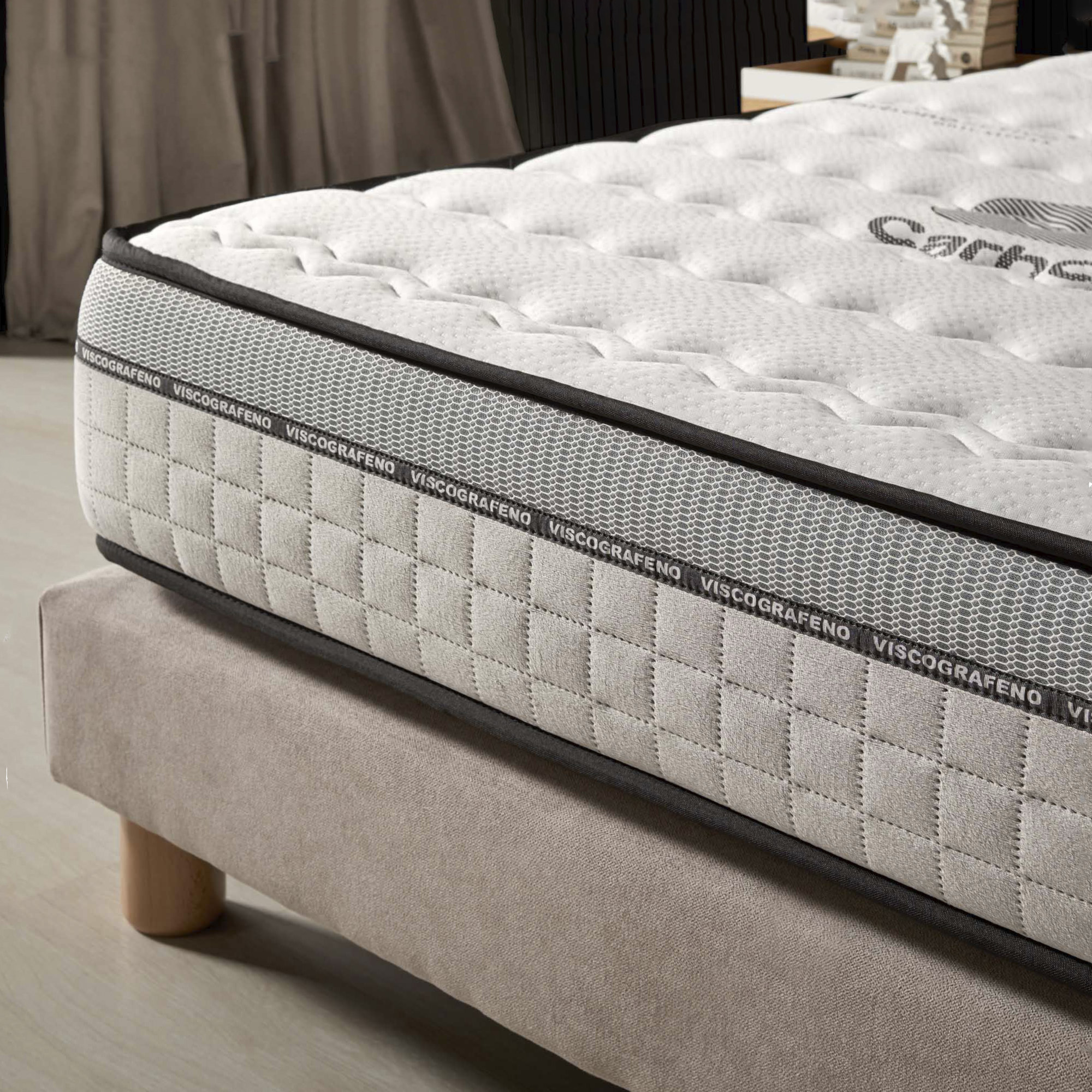 Matelas Visco-carbone 90x190 cm - Multicouches HR - Blue Latex - Mousse ...