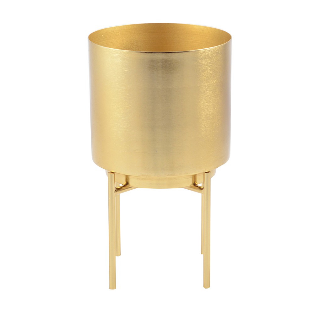 CACHE POT DORE PETIT MODELE 13X13X20CM au meilleur prix | E.Leclerc