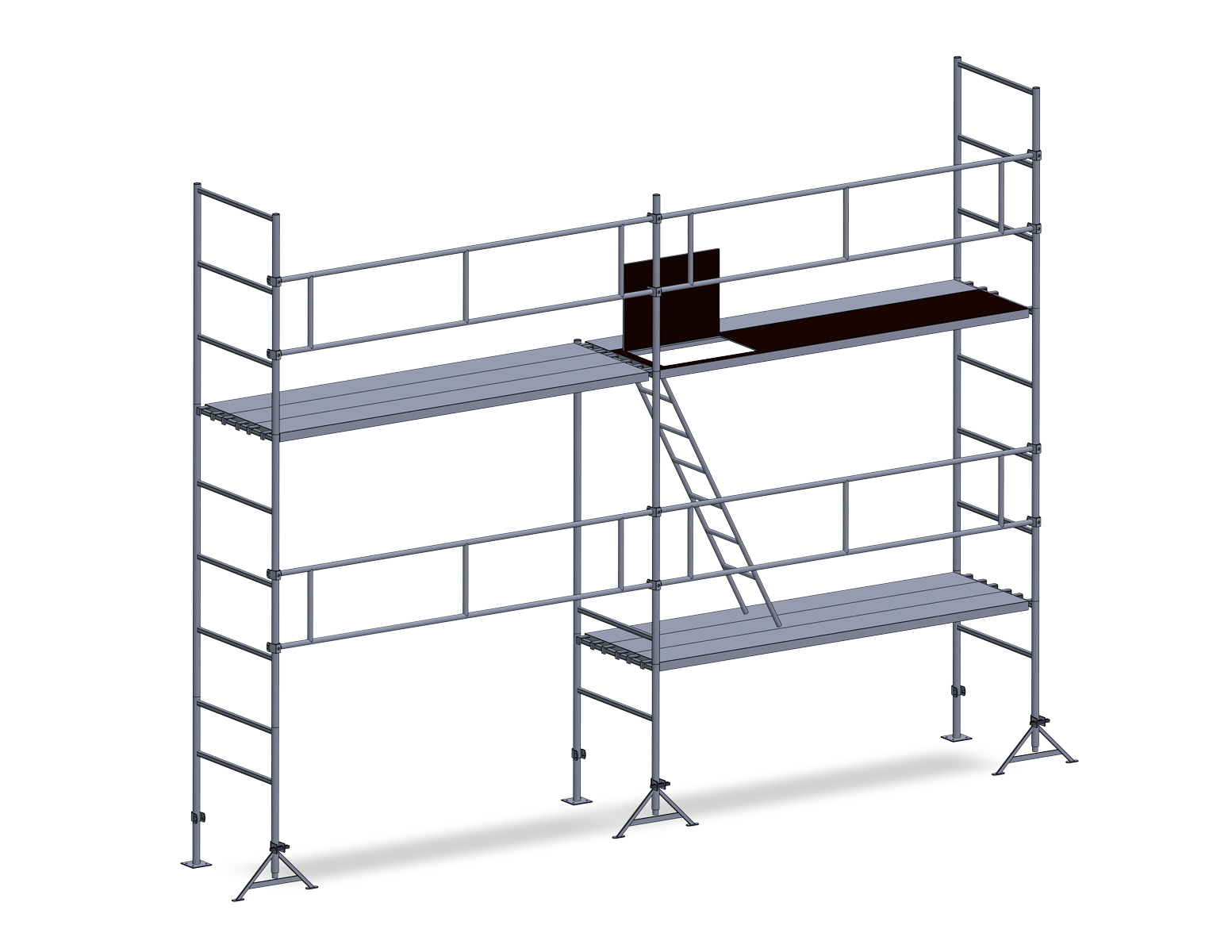 Echafaudage ES49 maçon 35 m² Garde-corps complet au meilleur prix | E ...