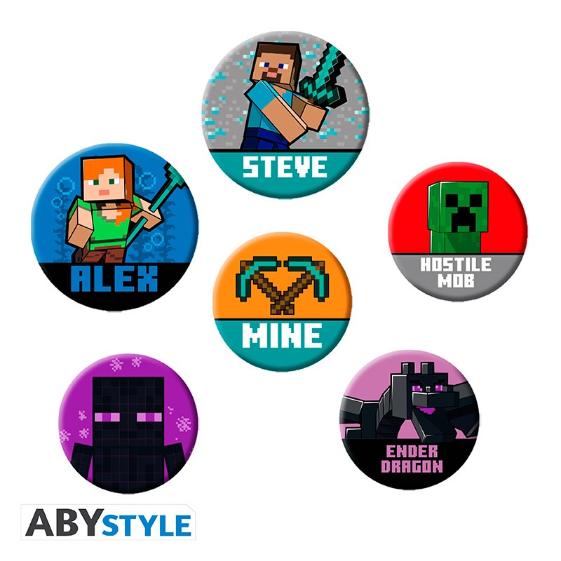 MINECRAFT Pack de Badges Mix au meilleur prix | E.Leclerc