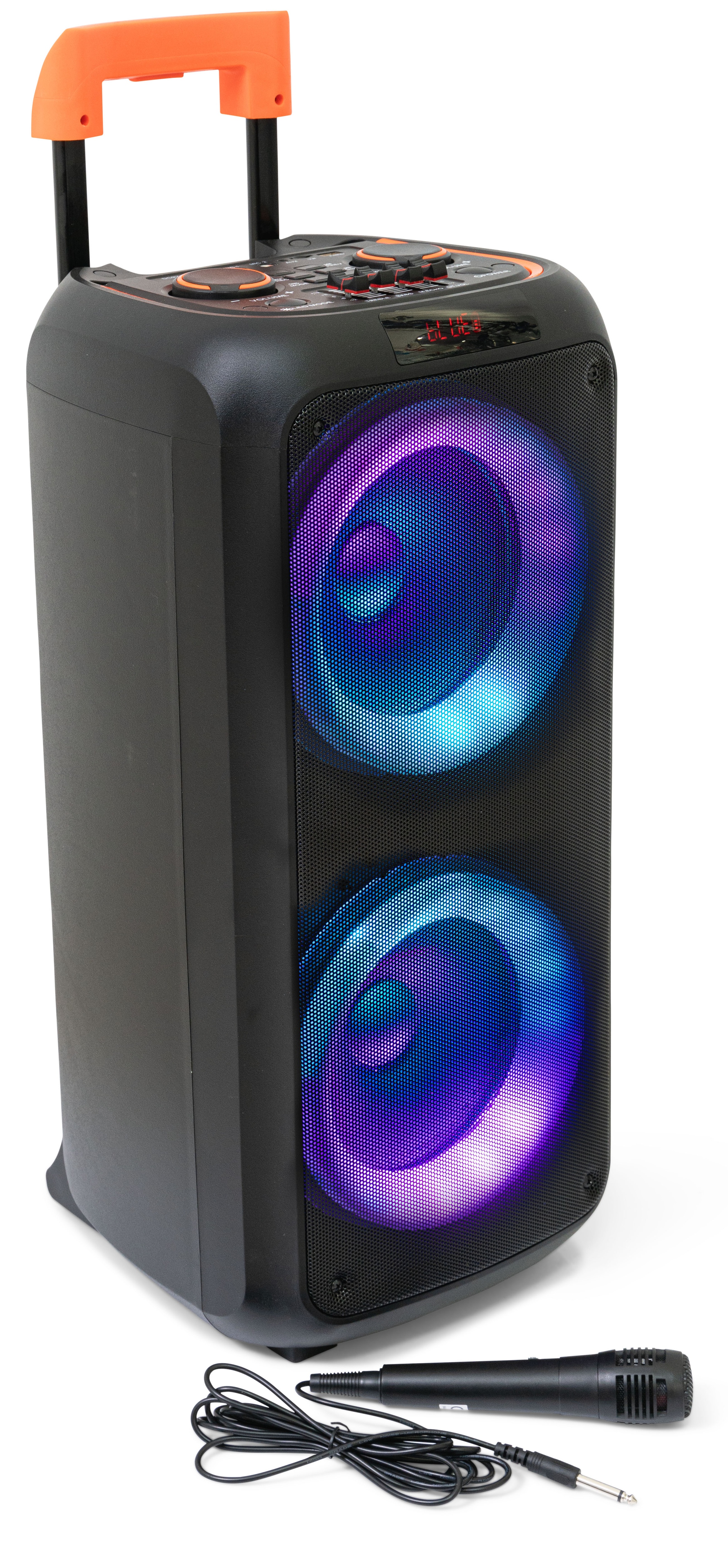 Enceinte lumineuse karaoke Boost 2 x 8"/20cm 600W au meilleur prix | E ...