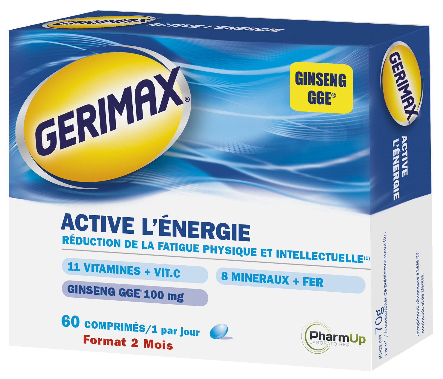 Gerimax Active L'Energie 60 Comprimés au meilleur prix | E.Leclerc