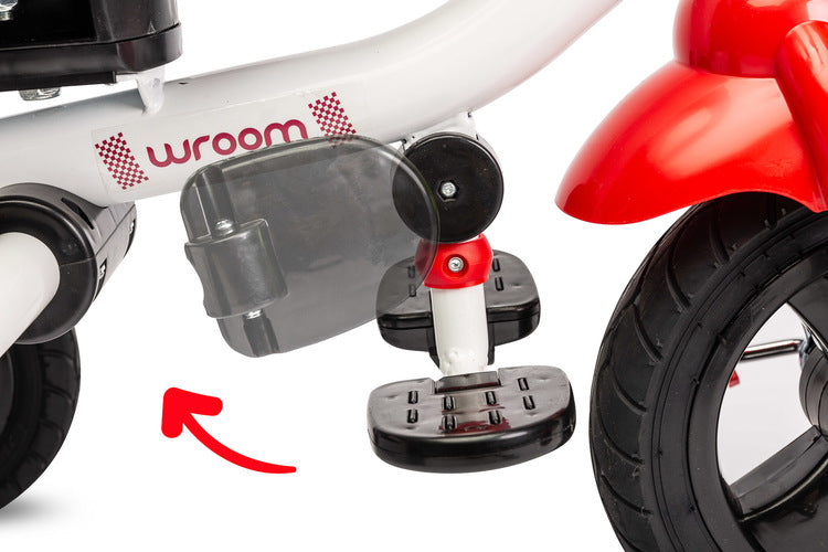 Tricycle Wroom À Trois Roues Rouges Avec Siège Pivotant Et Repose Pieds ...