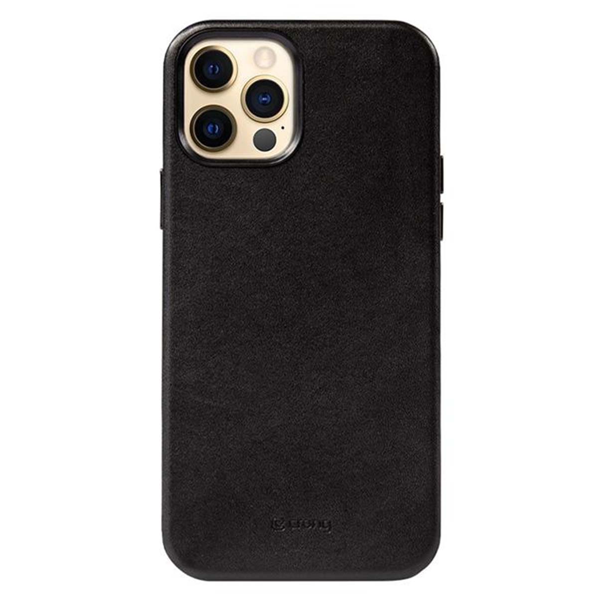 Crong Coque Essential Cover pour iPhone 12 Pro Max en Cuir Écologique ...