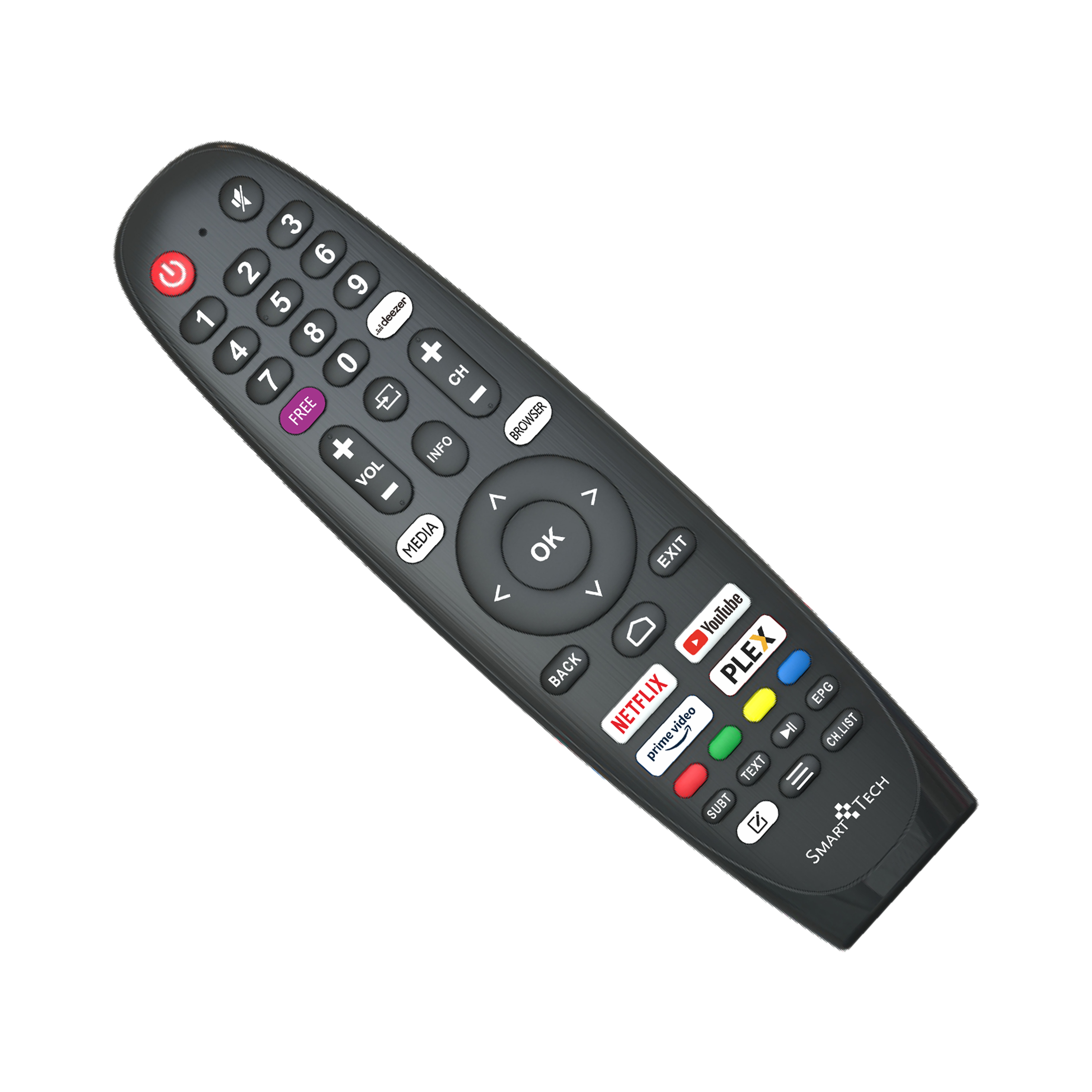 Smart tech Télécommande de remplacement CX-616-3 pour modèles smart tv ...