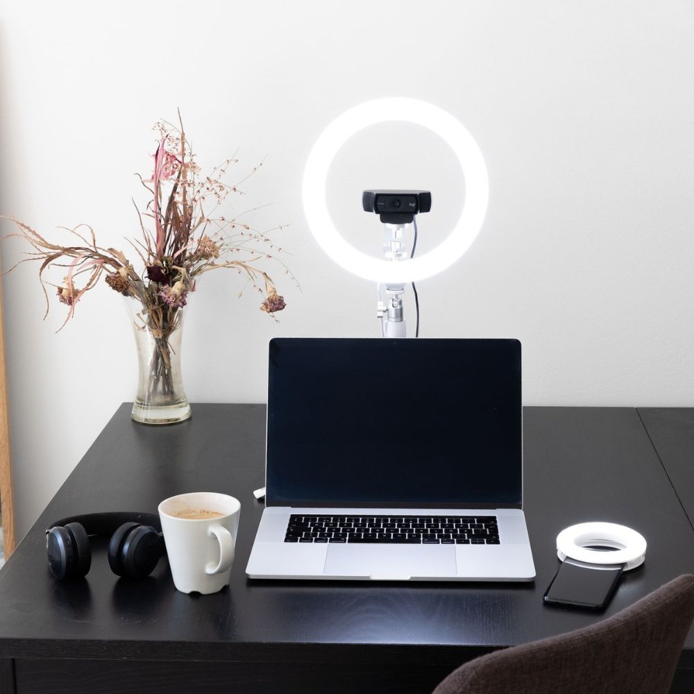 KODAK RM001 Ring Light Mini 4 pouces – 50LED, trépied/clamp, batterie ...