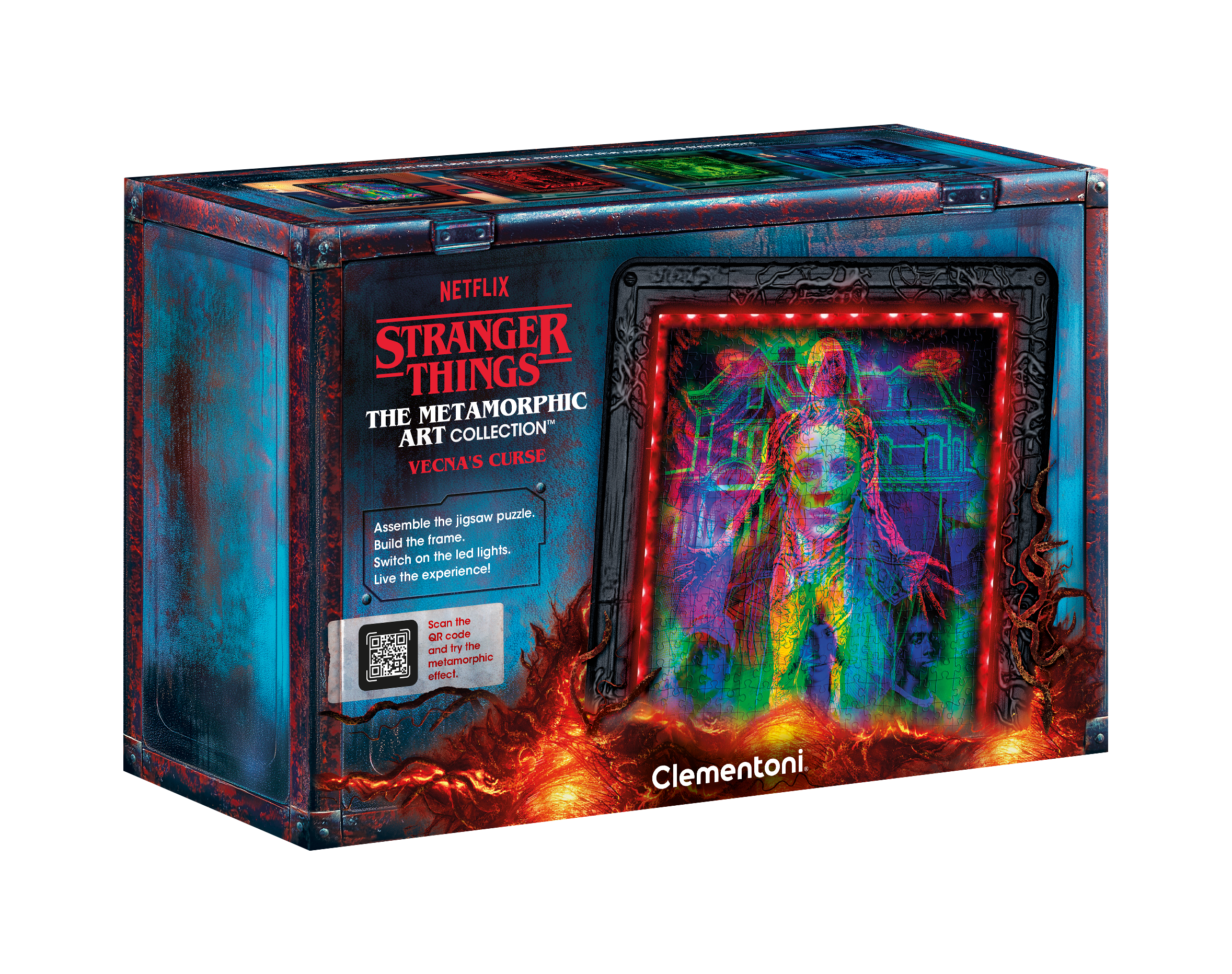 The Metamorphic Art Collection - Stranger Things - Cadre lumineux Vecna ...