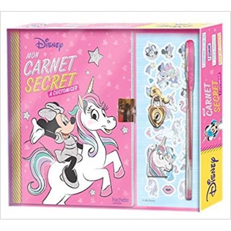 DISNEY - Mon coffret carnet secret à customiser - Minnie et Licorne ...