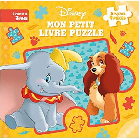 DISNEY - Mon Petit Livre Puzzle - 5 puzzles 9 pièces - Animaux ...