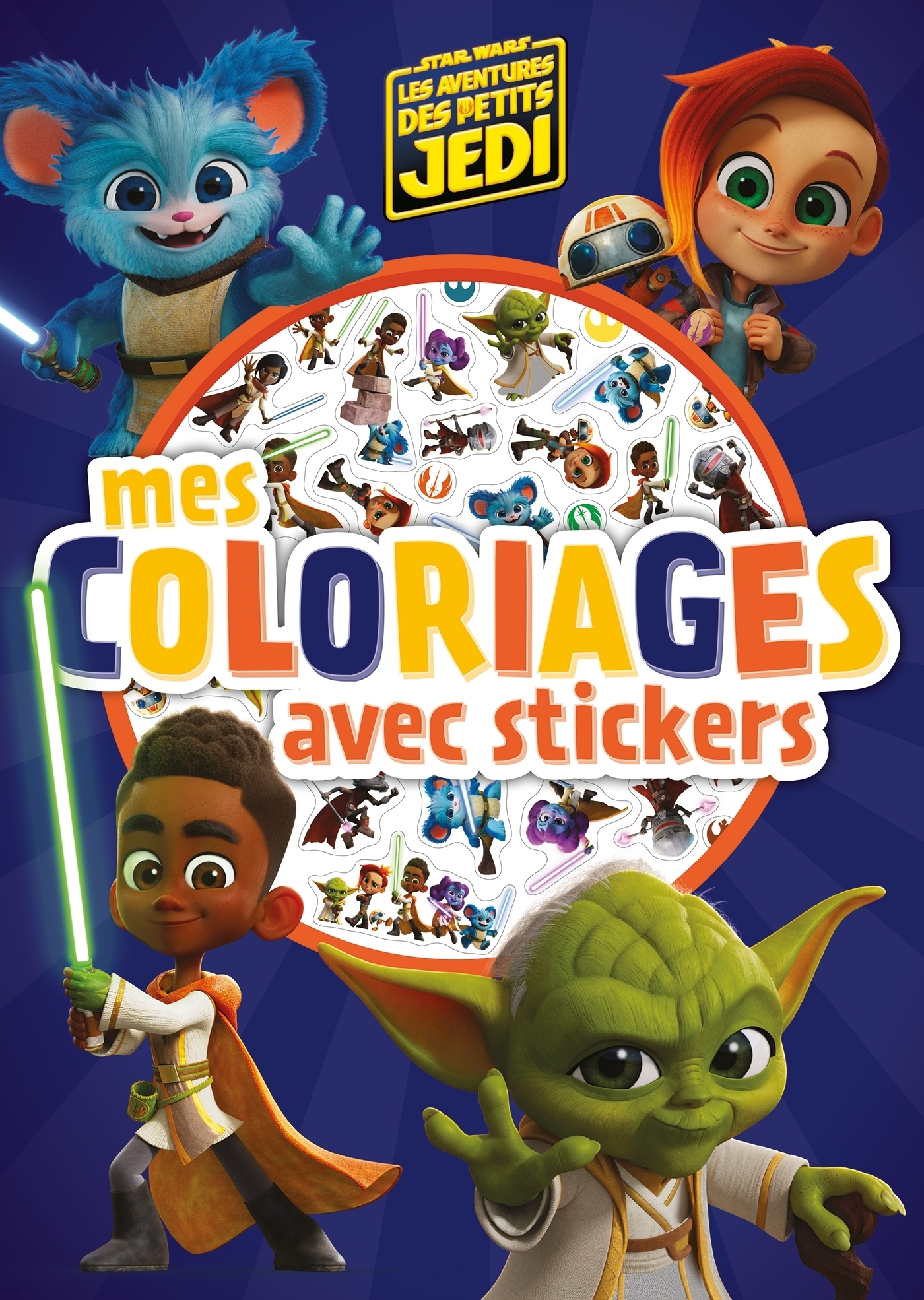 LES AVENTURES DES PETITS JEDI - Mes Coloriages avec stickers - STAR ...